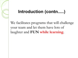 Team Building & Motivational talks | PPTX