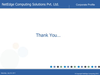 Corporate Presentation - NetEdge Computing Solution Pvt Ltd | PPT