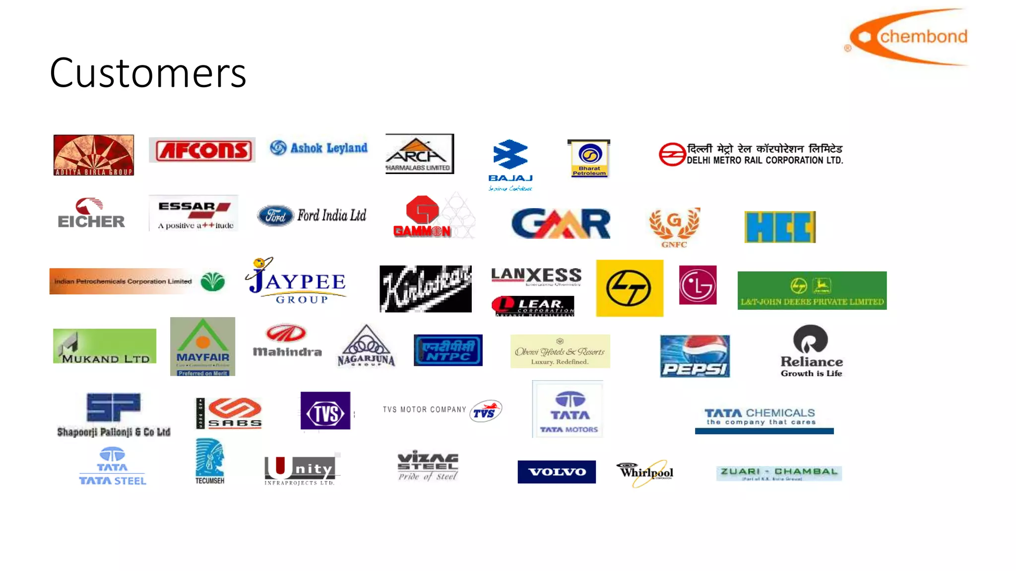 Corporate Presentation - Chembond Chemicals Limited | PPT