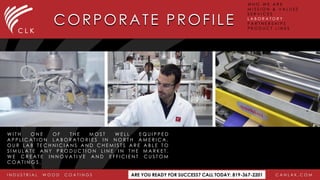 Corporate presentation 2019 - Canlak Inc. | PDF