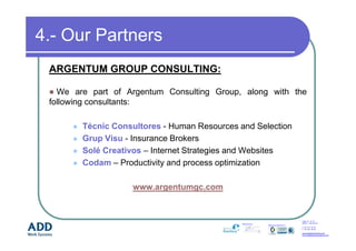 Corporate Presentation ADD Work Systems | PPT