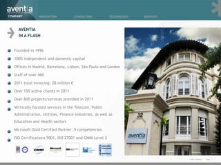 Corporate presentation aventia 2012 english | PPT