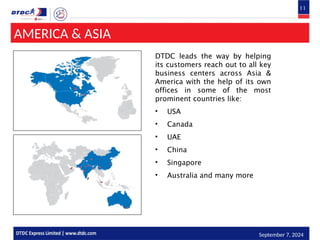 Corporate presentation of DTDC for BE the leader | PPT