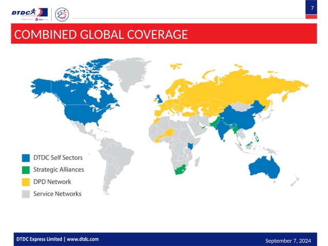 Corporate presentation of DTDC for BE the leader | PPT