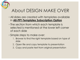 PowerPoint Corporate Presentation : Design Makeover Example | PPT