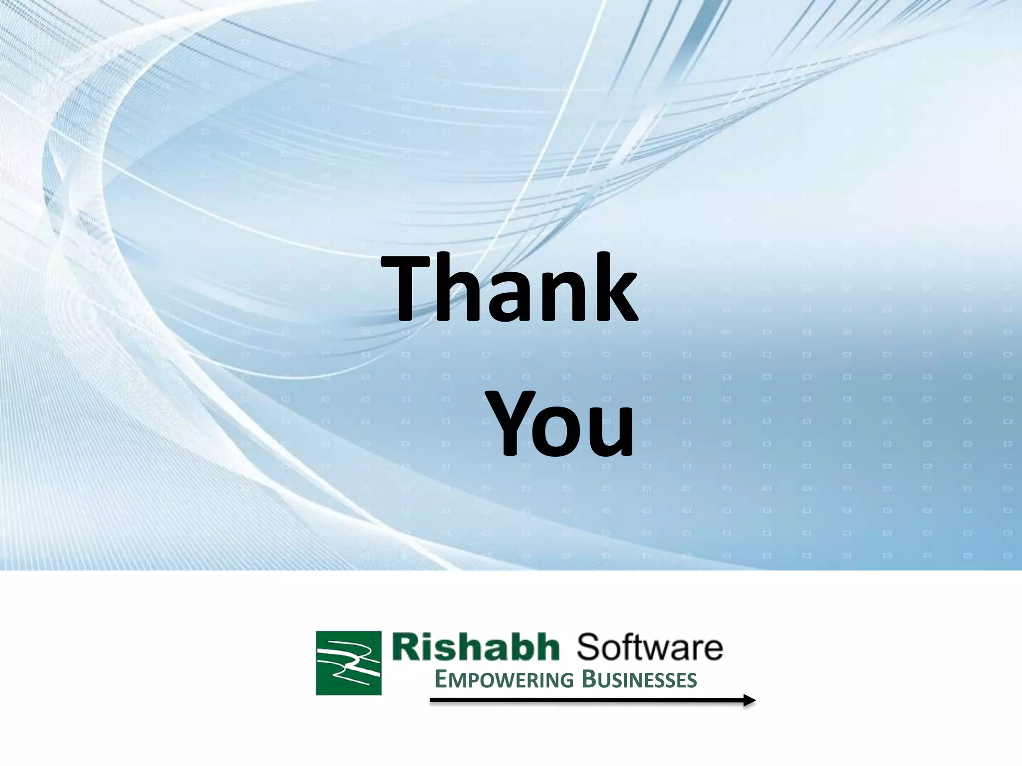 Rishabh Software - Corporate Presentation | PPT