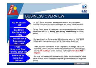 Richa Industries Ltd | PDF