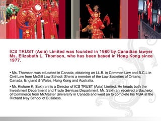 ICS Trust Presentation | PPT | Business Administration | Business