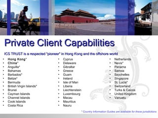 ICS Trust Presentation | PPT | Business Administration | Business