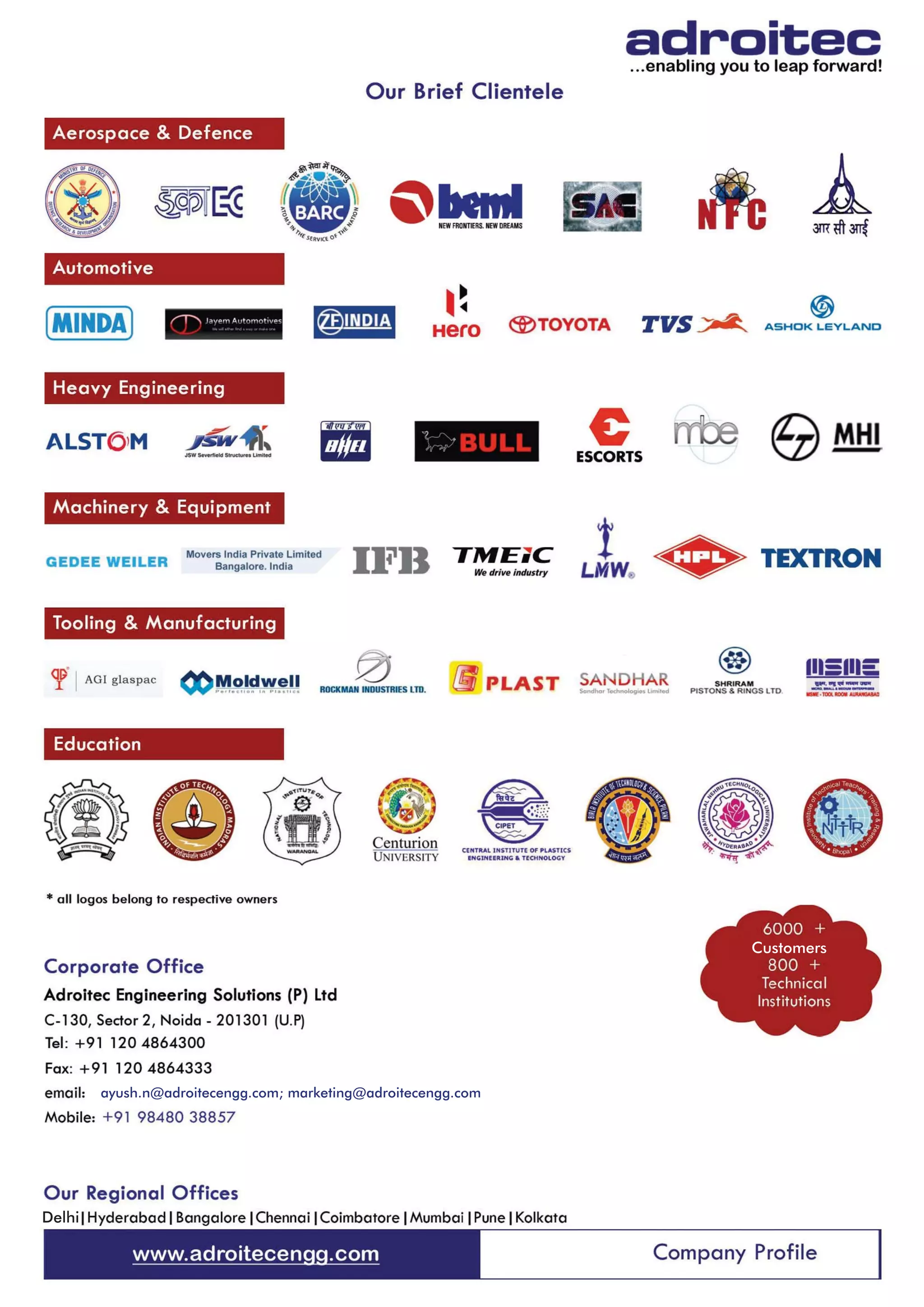 Adroitec Corporate Profile | PDF | Business | Business and Finance