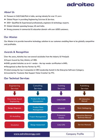 Adroitec Corporate Profile | PDF | Business | Business and Finance