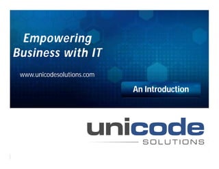 Unicode Solutions Introduction. | PPT