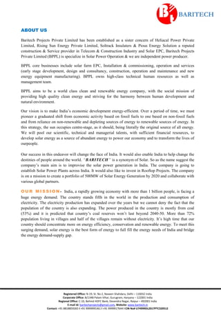 Corporate profile baritech | PDF