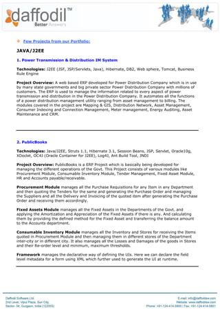 Corporate Resume Daffodil Software | PDF