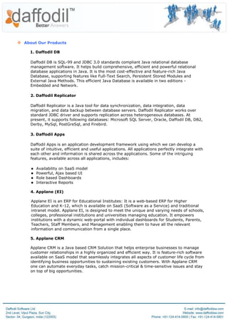 Corporate Resume Daffodil Software | PDF