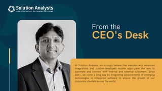 Corporate Profile - Solution Analysts | PPT