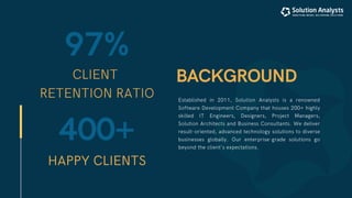 Corporate Profile - Solution Analysts | PPT