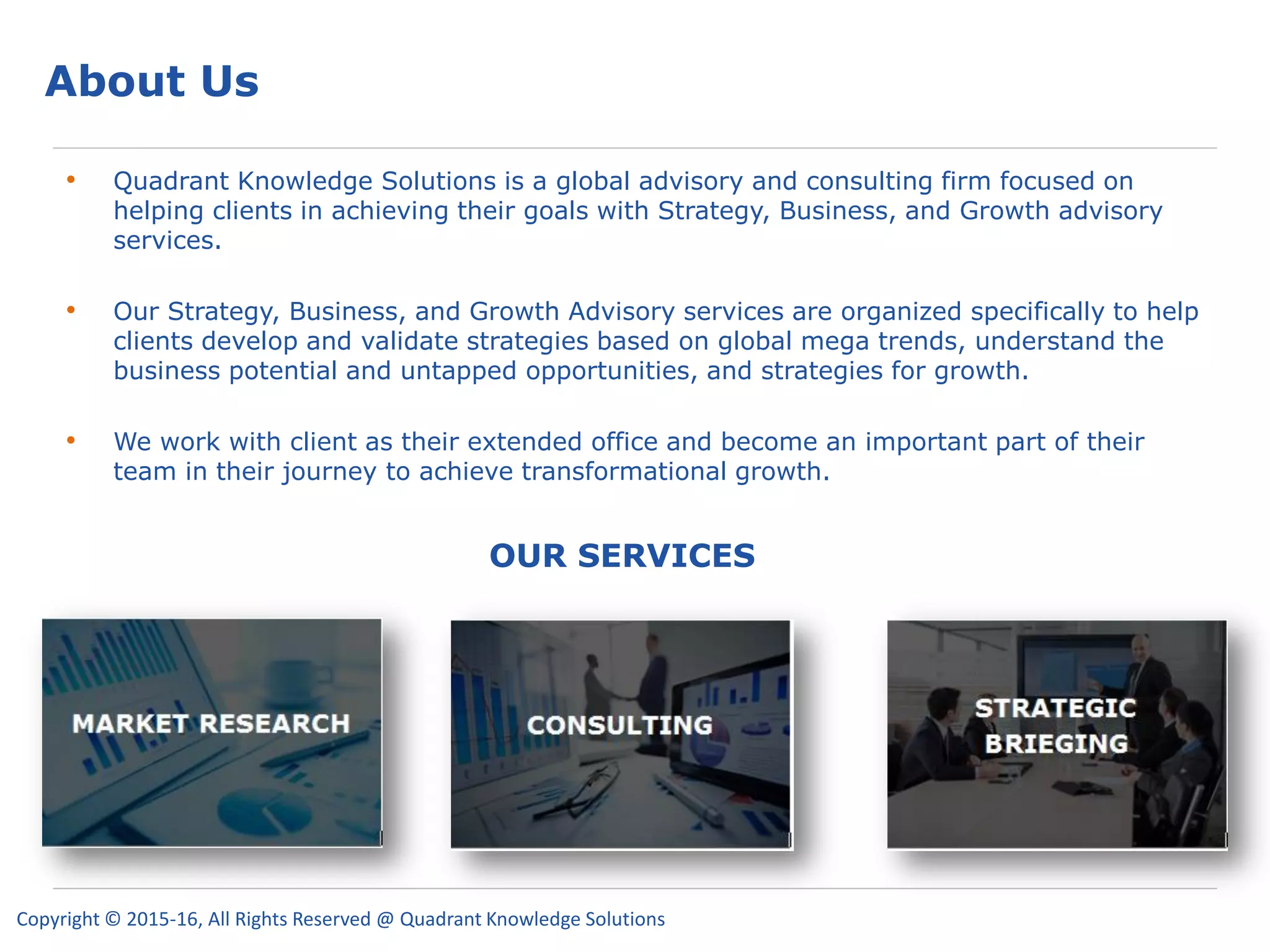 Corporate profile quadrant knowledge solutions | PDF