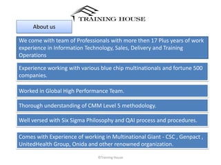 Corporate Profile Training House | PPT