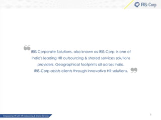 Iris-Corp : Empowering HR | PPT