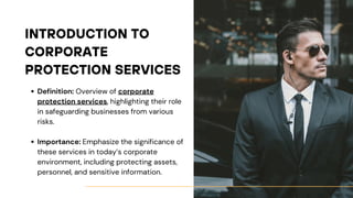 Corporate Protection Services: Safeguarding Your Business | PPT