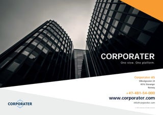 Corporater Overview | Business Management Platform (BMP) | PPT