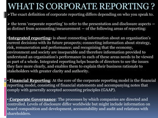 Corporate reporitng requirements | PPTX