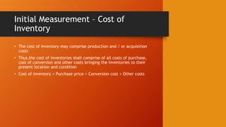Corporate Reporting - MFRS102, IAS2: Inventory | PPTX
