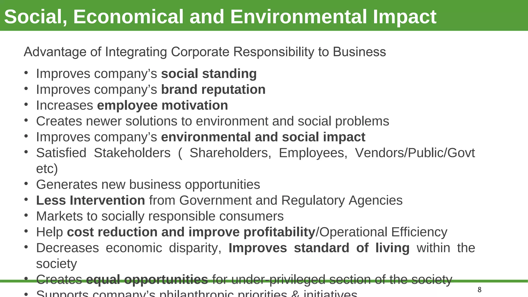 Corporate r esponsibility basic learning | PPT