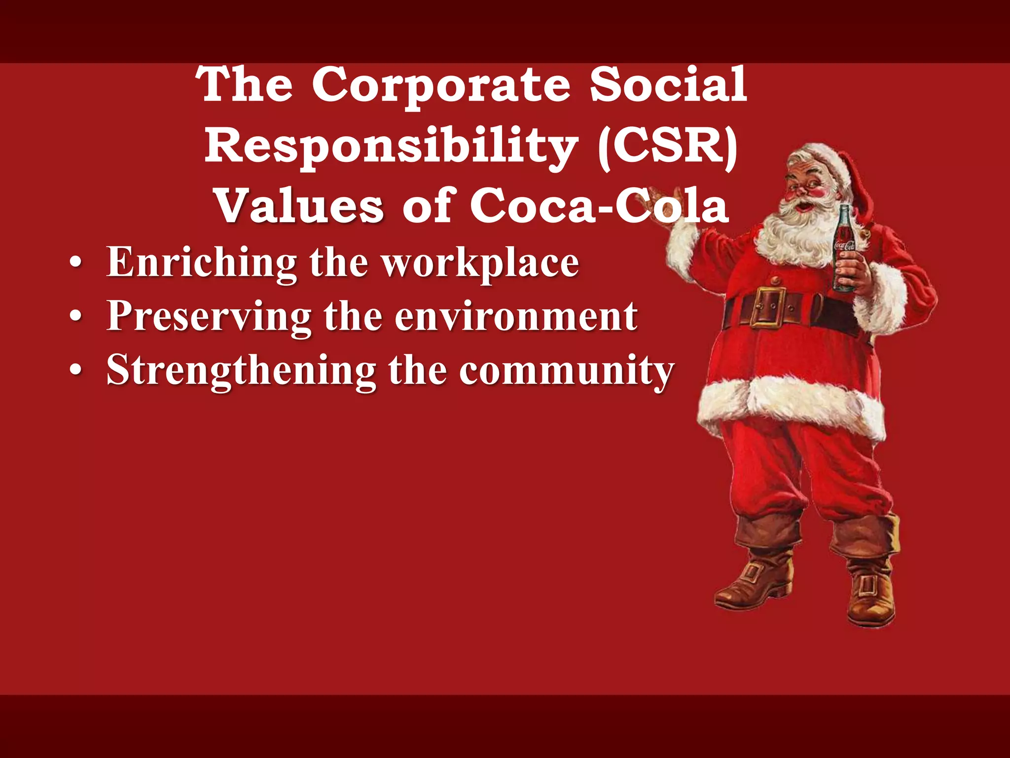 Corporate Responsibility - Coca Cola | PPTX