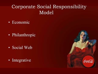 Corporate Responsibility - Coca Cola | PPTX