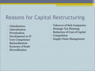Corporate Restructuring-B.v.Raghunandan | PPT