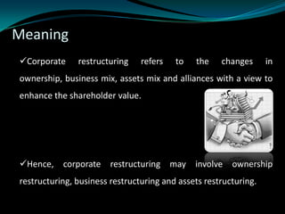 Corporate restructuring | PPTX