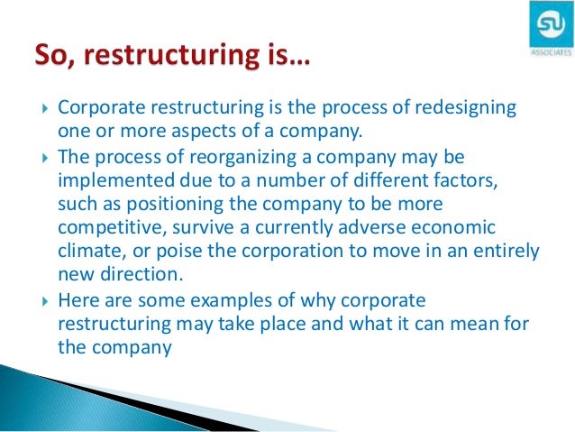 Corporate restructuring