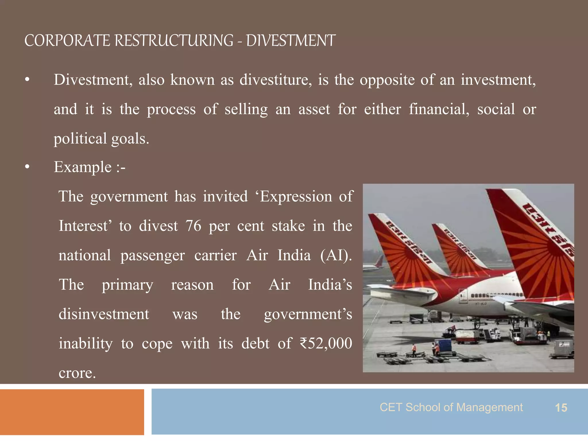 Corporate restructuring | PPTX