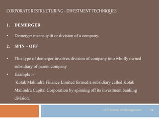 Corporate restructuring | PPTX