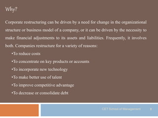 Corporate restructuring | PPTX