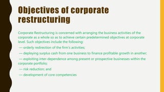 Corporate restructuring | PPTX
