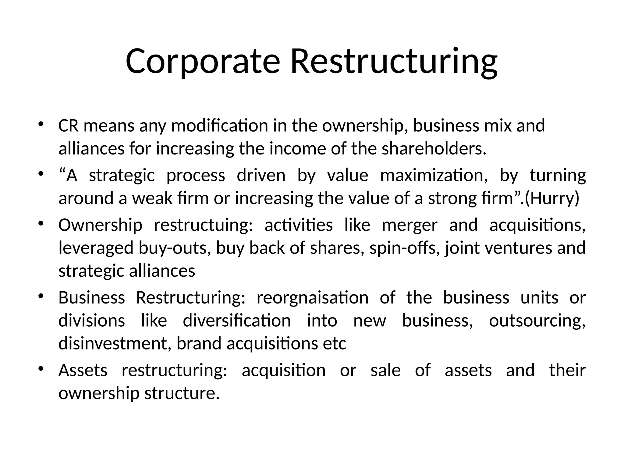 Merger acquisition Corporate Restructuring.pptx