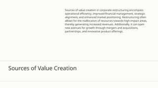 Corporate Restructuring. an over of definition, feature and impacts | PPTX