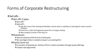 corporate restructuring PPT for strategic management | PPTX