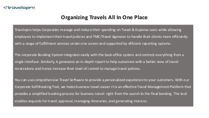 Corporate Self Booking Tool (CSBT) | PPT