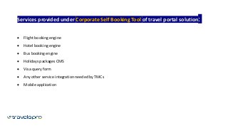 Corporate Self Booking Tool (CSBT) | PPTX