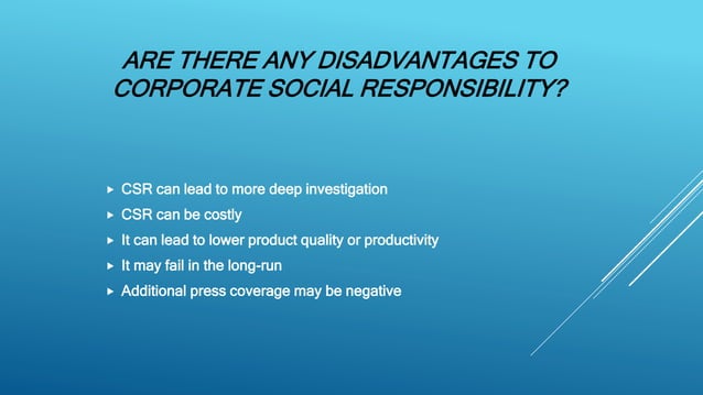 Corporate social and responsibility (CRS) | PPTX