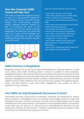 Corporate Social Media Marketing (SMM) Course Outline by BIMPA and ...