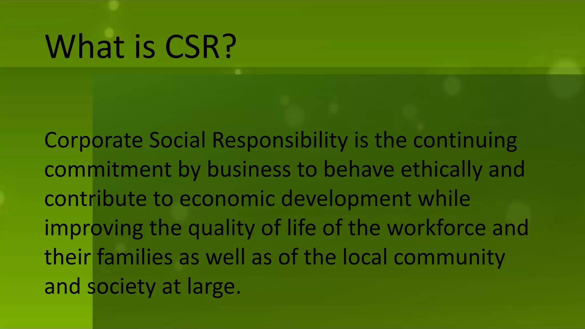 Corporate social responsibilities project (umfcci students) | PPTX