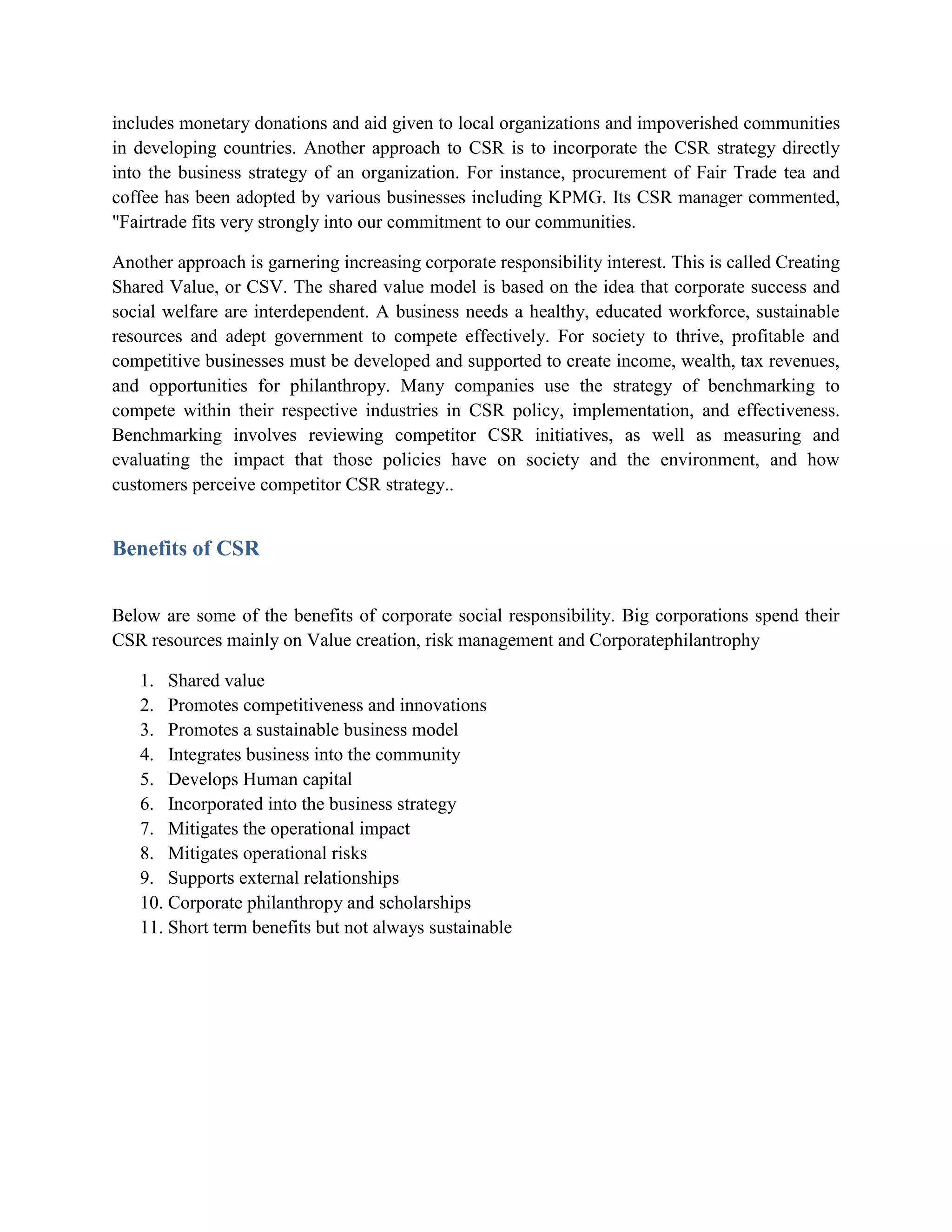 Corporate social responsibility | DOCX