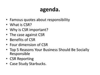 Corporate social responsibility | PPTX