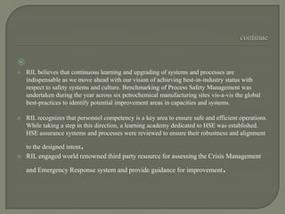 Corporate social responsibility of RIL | PPTX