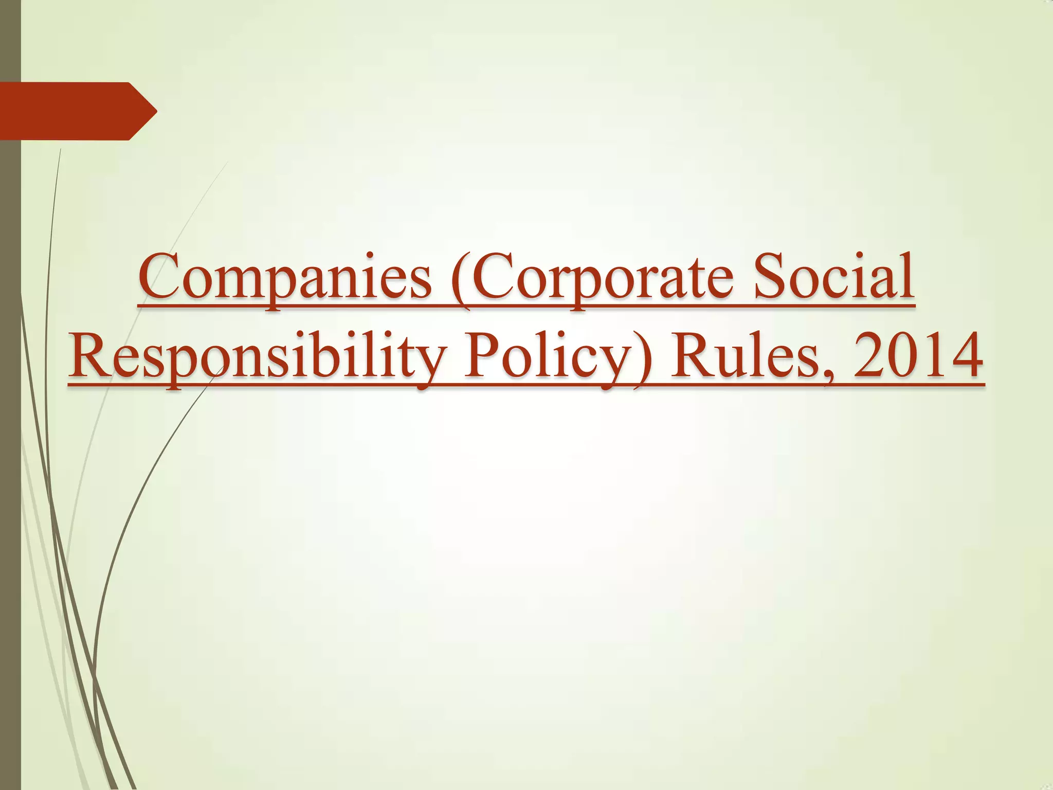 Corporate Social Responsibility (CSR) | PPSX